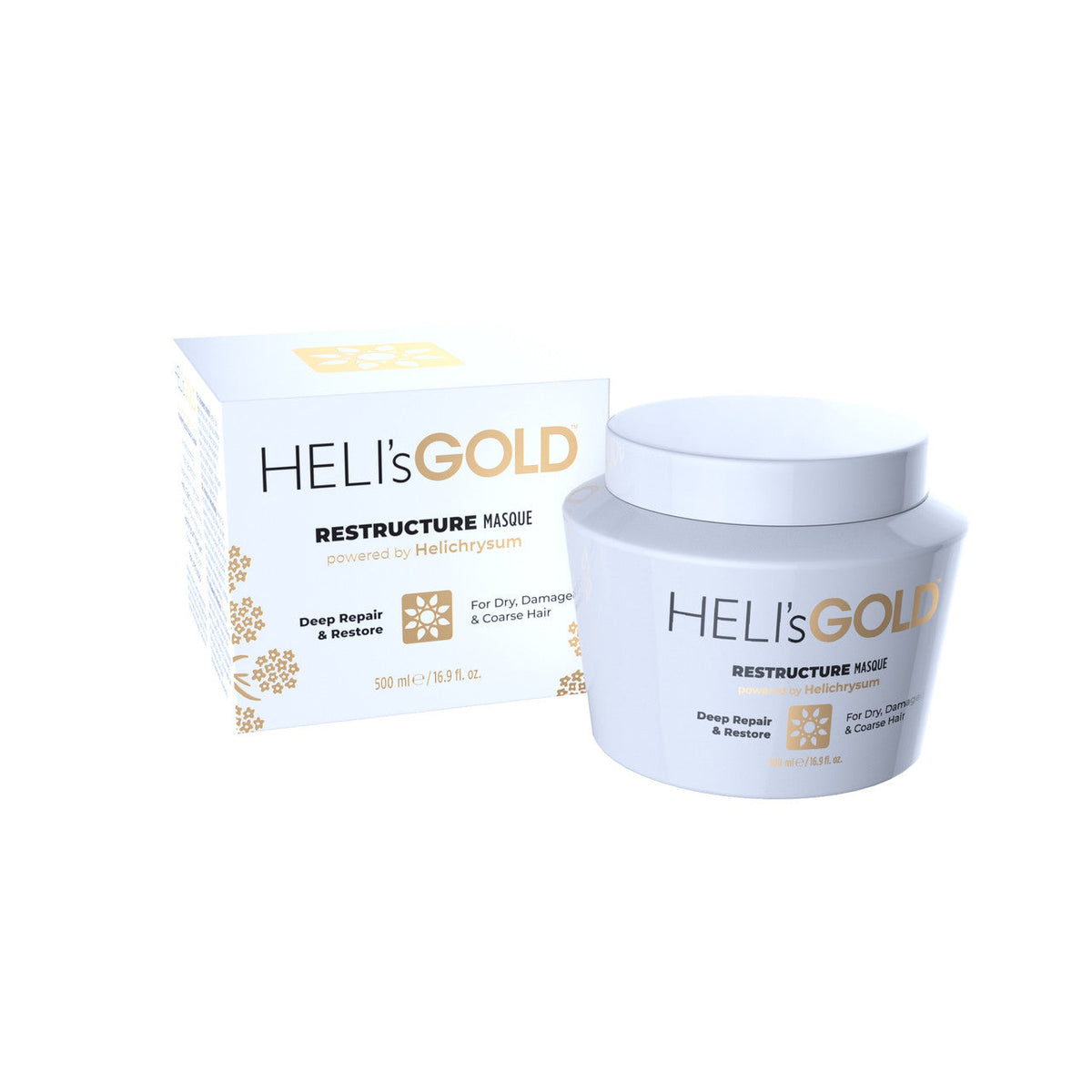 Heli's Gold Restructure Masque 500ml – Discount Hair Products