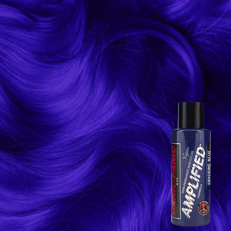 Manic Panic Shocking Blue 118ml Amplified Squeeze Bottle Formula Hair ...